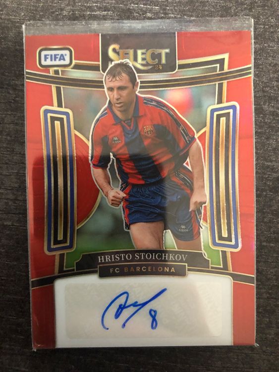 Panini Select Hristo Stoichkov Fc Barcelona Autogramm Red (Gebraucht ...