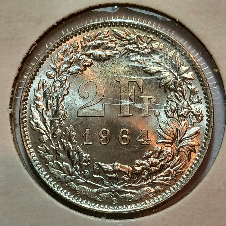 2 Franken 1964 stgl (Gebraucht) in Pfäffikon ZH für CHF 10 – mit Lieferung auf Ricardo kaufen
