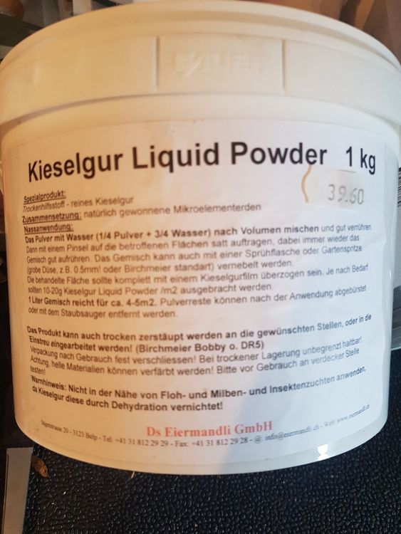Kieselgur Liquid Pouder (Neu und originalverpackt) in Stettlen für CHF ...