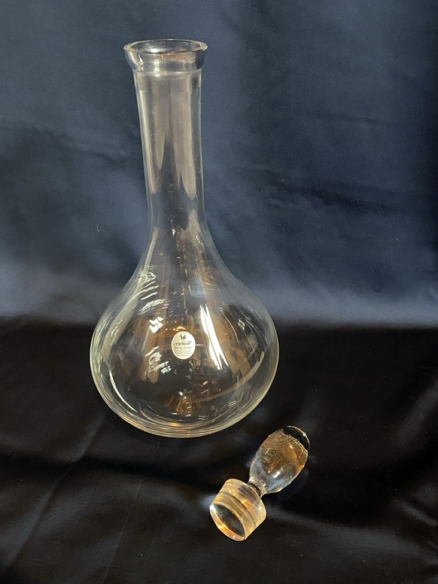 Kristall Karaffe Sarner Glas, Vintage Design, Top Zustand (Neu (gemäss ...