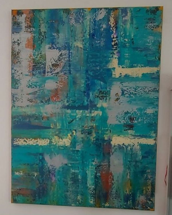 Gemälde Abstrakte Kunst von mir selbstgemalt 60×80 😀 (Gebraucht) in Riehen für CHF 80 – nur ...