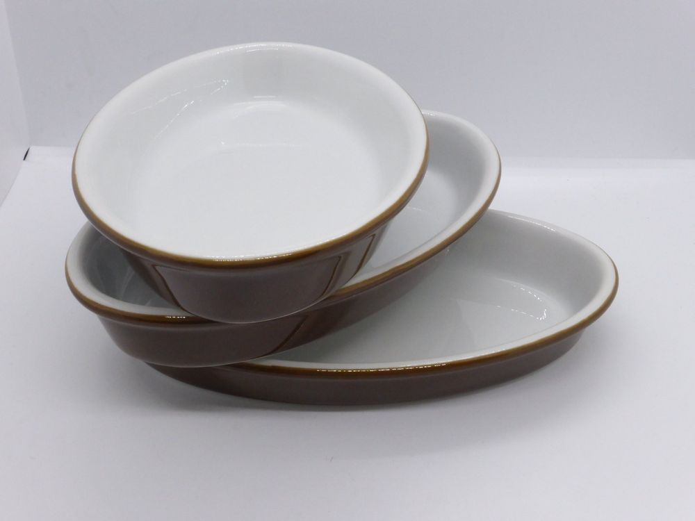 Langenthal RESISTA D 3 plats à four brun chocolat et blanc | Kaufen auf Ricardo