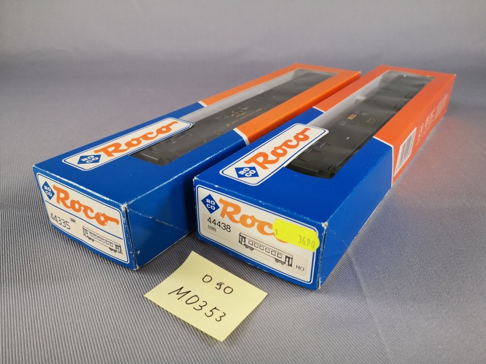 Roco HO SBB Gepäckwagen 2 Wagen (090)(M0353) (Neu und originalverpackt ...
