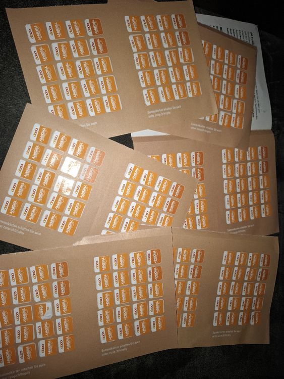 Coop Trophy Sticker-Heft 12.volle Karten (Neu (gemäss Beschreibung)) in ...