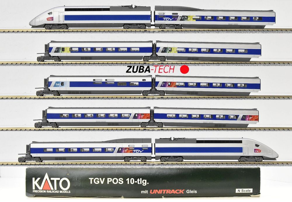 Kato K10914-1 Triebzug TGV 10tlg. Spur N GS Analog mit OVP (Gebraucht) in St. Gallen für CHF 198 ...