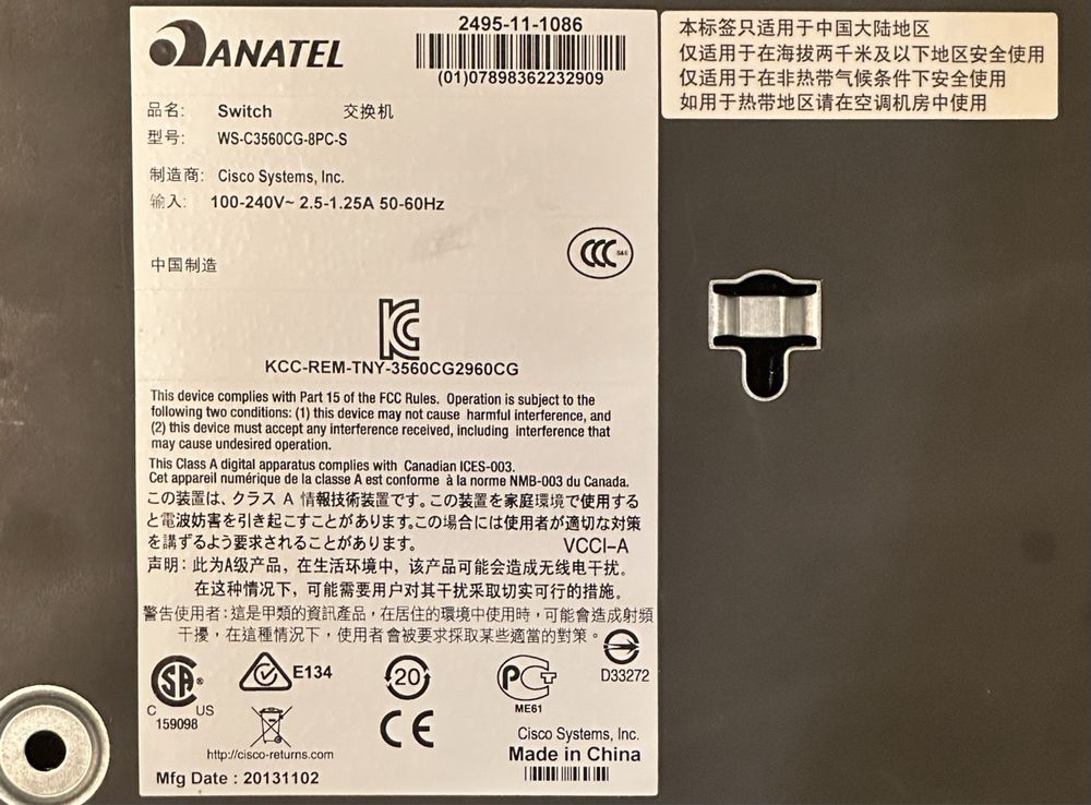 Cisco switch Catalyst 3560-CG Series PoE | Kaufen auf Ricardo