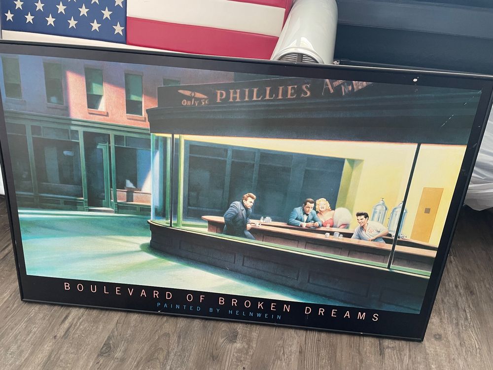 grosses Bild / Druck: Elvis, M. Monroe, J. Dean, H. Bogart | Kaufen auf Ricardo