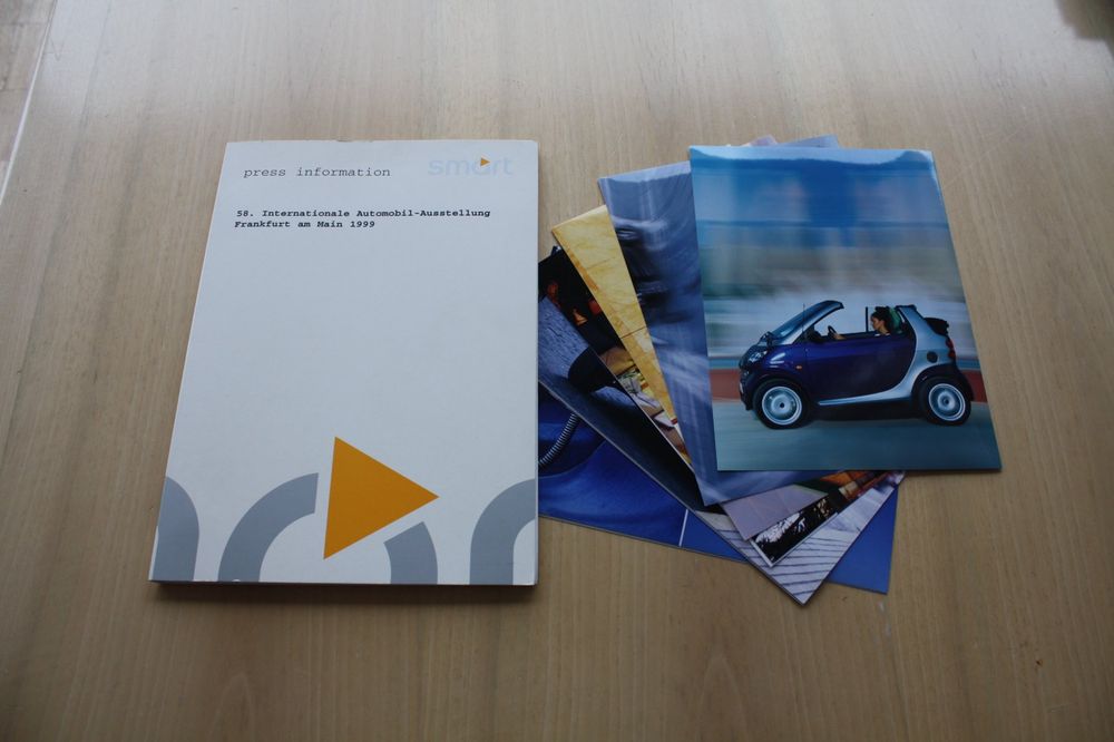 Smart Pressemappe IAA 1999 Vorstellung Smart Cabrio & Diesel (Gebraucht ...