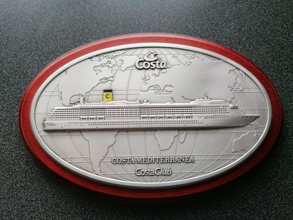 Logo Dekoplatte Emblem Costa Mediterranea Kreuzfahrtschiff (Neu (gemäss ...