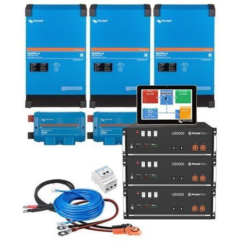 Victron 3-Phase 15kVA Speicheranlage 19.2kwh Pylontech Cerbo (Neu und ...