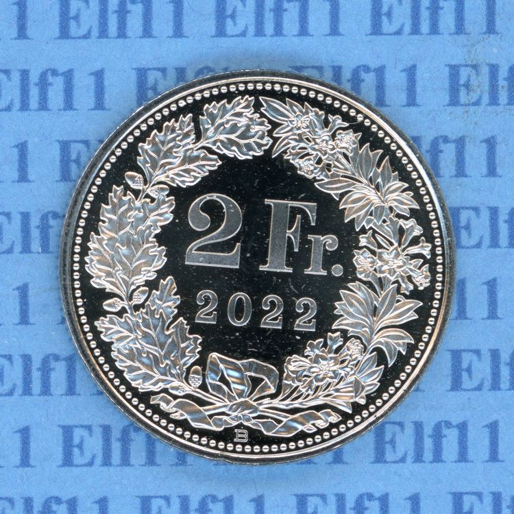CHF___2.00 2022 stgl * aus Stgl-Münzsatz! 2 Franken (Neu (gemäss Beschreibung)) in Widnau für ...