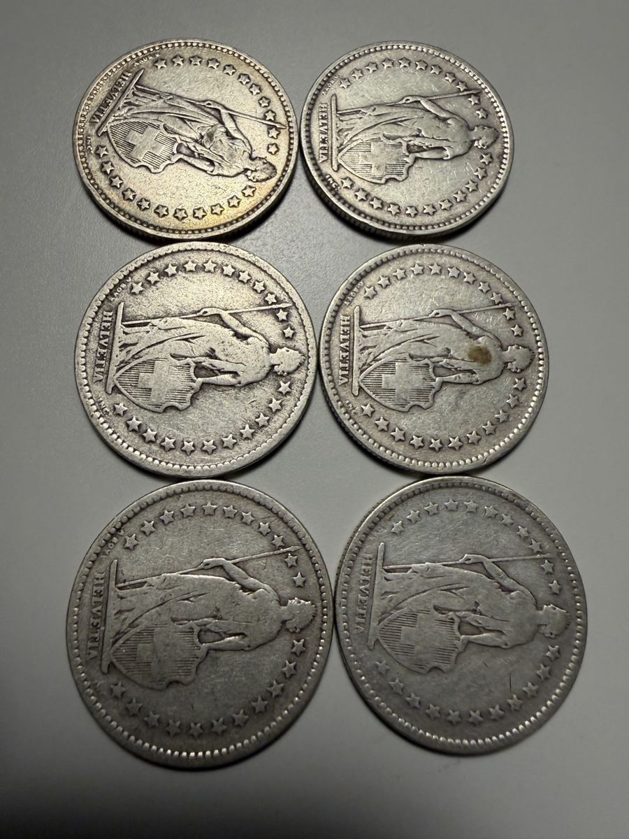 Alte Schweizer 2 Franken Münzen, diverse Jahrgänge! (Gebraucht) in Buch ...