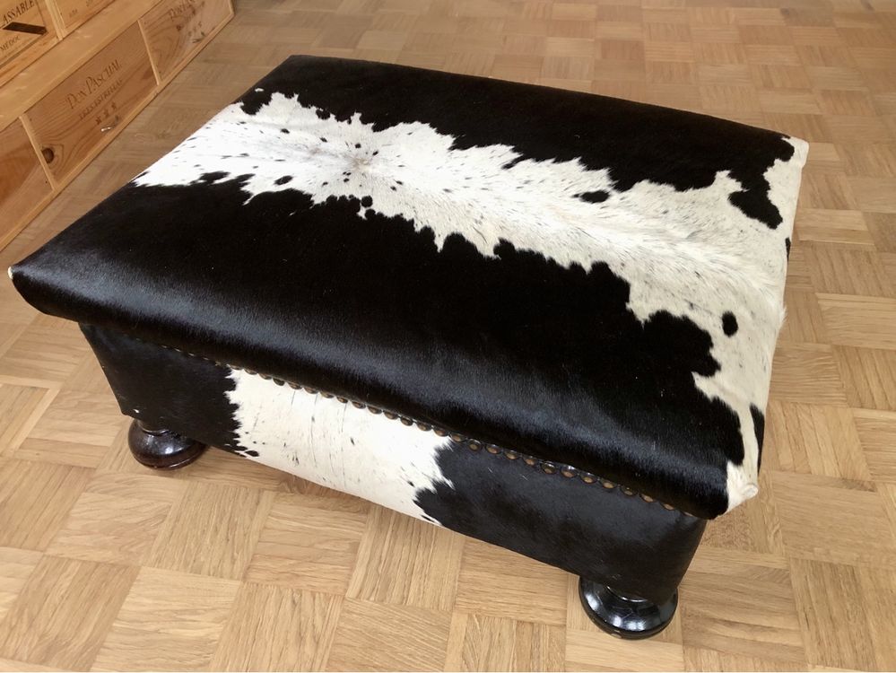 Hocker Mit Kuhfell