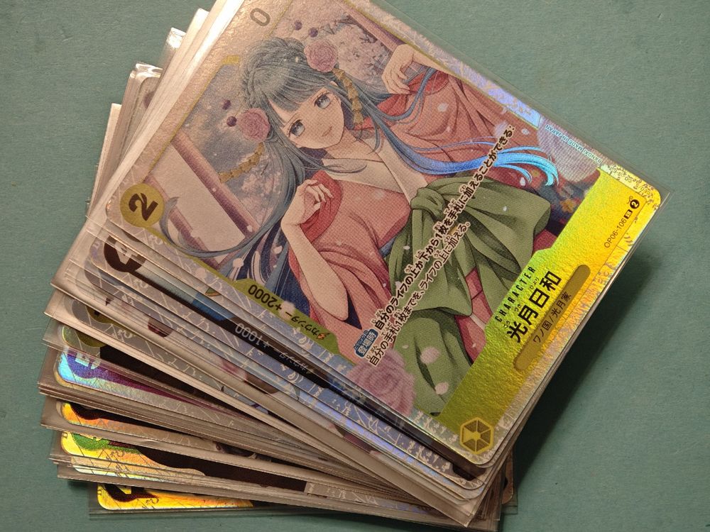 44x Holo SR One Piece cards no doubles OP01-OP08 Japanese (Neu (gemäss ...