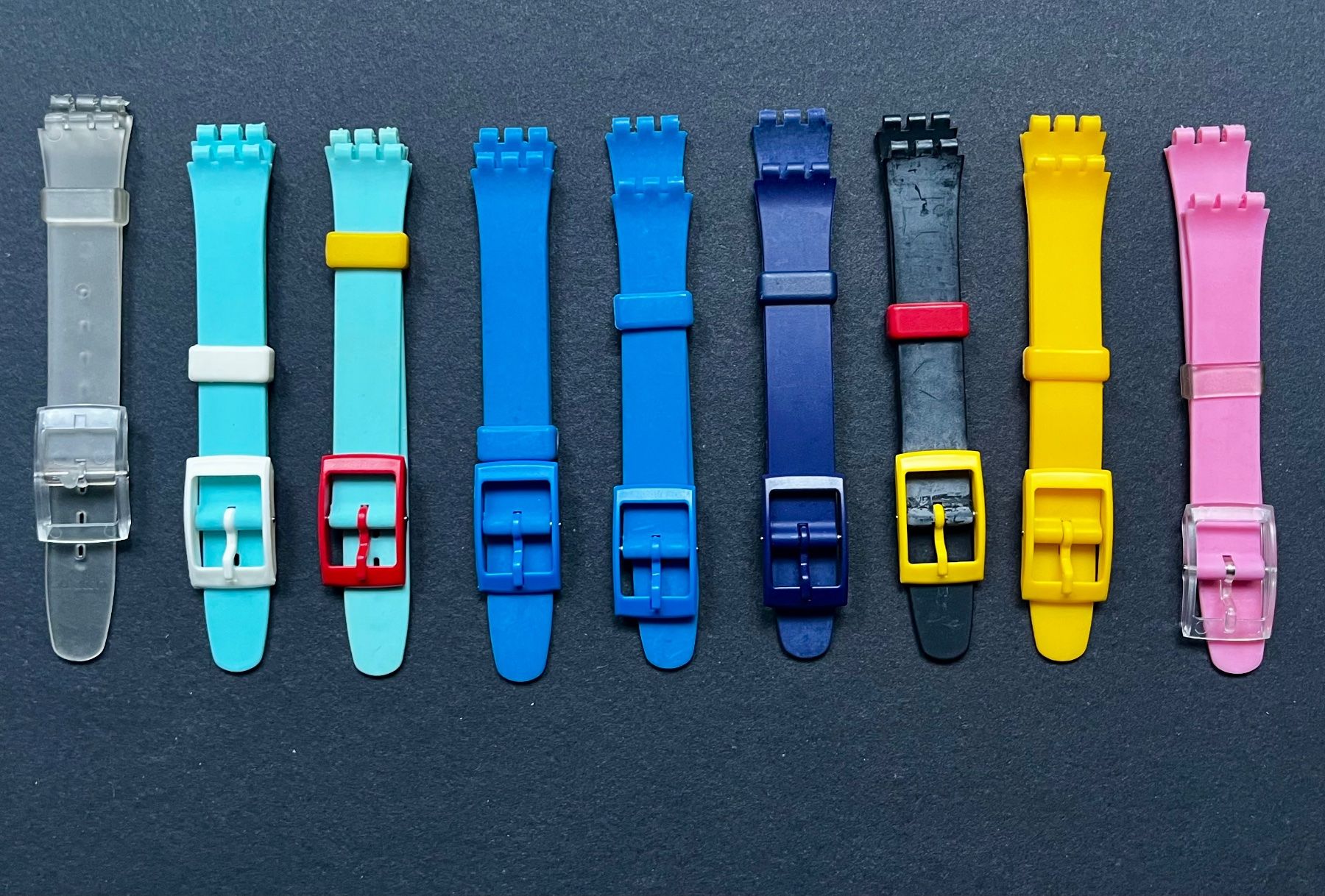 Swatch Lady Original/Standard - 9 Armbänder farbig neuwertig (Neu ...