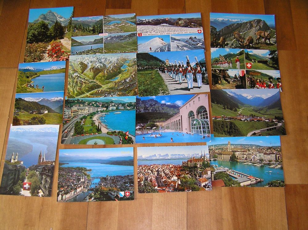 90 Ungelaufene Karten Schweiz (Gebraucht) in Lumbrein für CHF 6 – mit Lieferung auf Ricardo kaufen