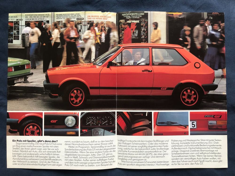 Prospekt Volkswagen VW Polo GT 1.3, von 1979!; Kult, selten! | Kaufen ...