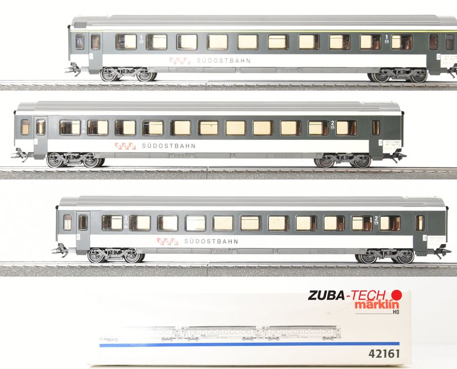 Märklin 42161 Schnellzug-Wagenset der SOB H0 WS OVP (Gebraucht) in St. Gallen für CHF 119 – mit ...
