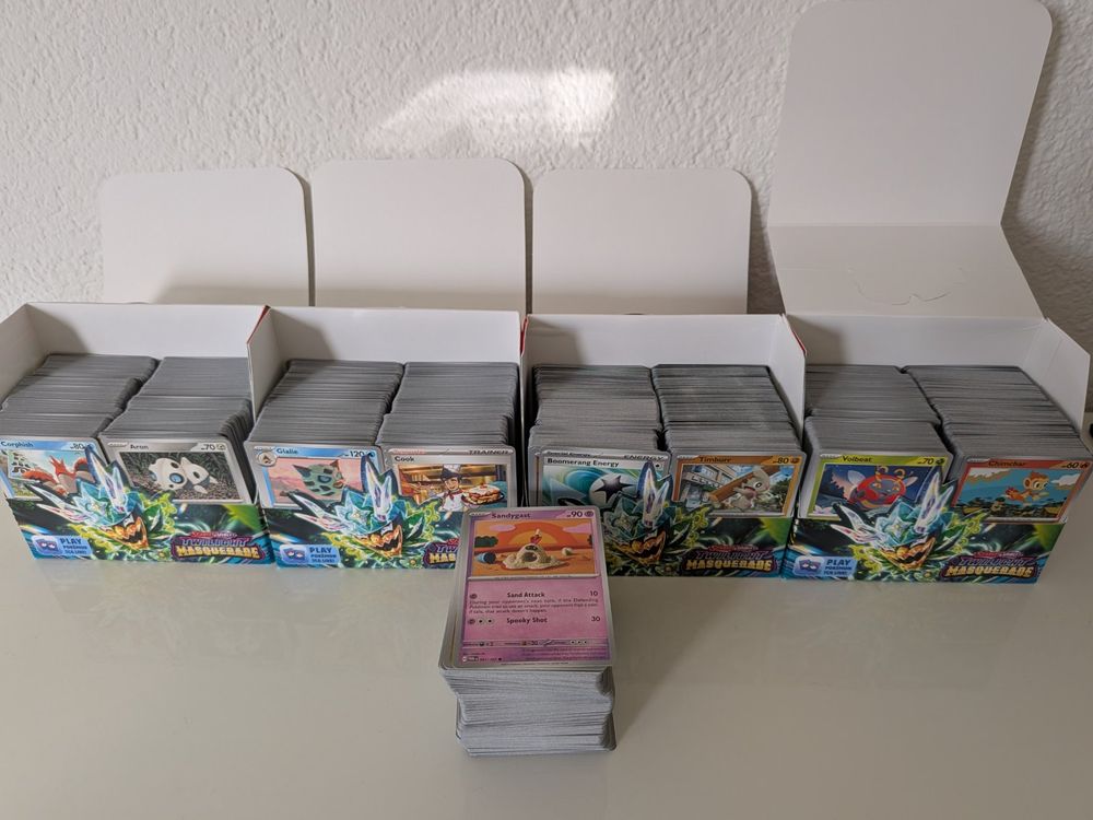 Pokémon - 5000 Karten & 16 Booster Packs EN/S-CN (Neu und ...