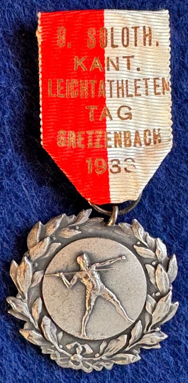 Medaille, 9. Soloth. Kant. Leichtathleten Tag Bretzenb. 1933 | Kaufen auf Ricardo
