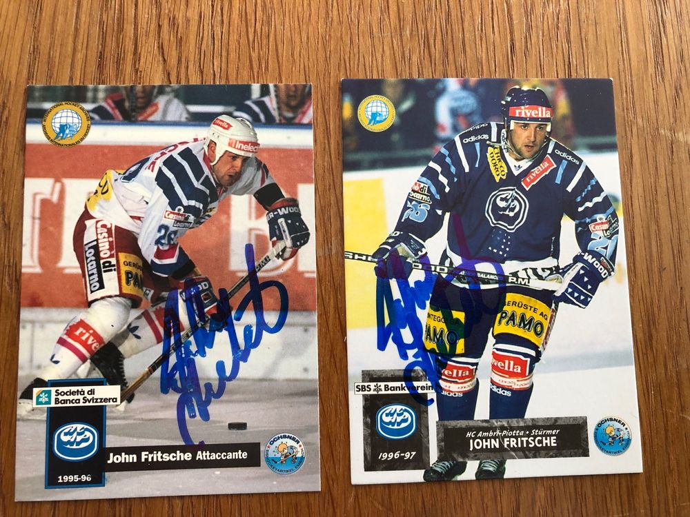 John Fritsche Ambri Piotta EVZ Lugano Hockey Card signiert | Kaufen auf ...