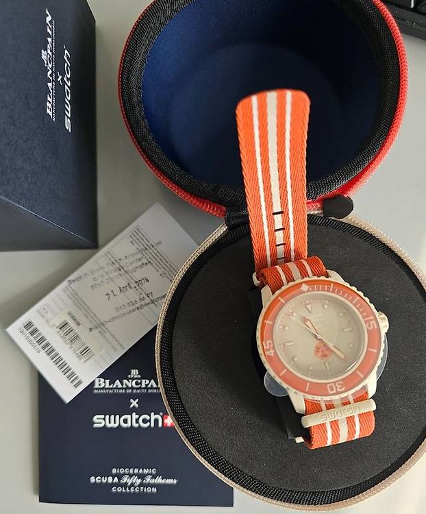 SWATCH BLANCPAIN SCUBA FIFTY FATHOMS - ARCTIC OCEAN (Neu und originalverpackt) in Vernier für ...