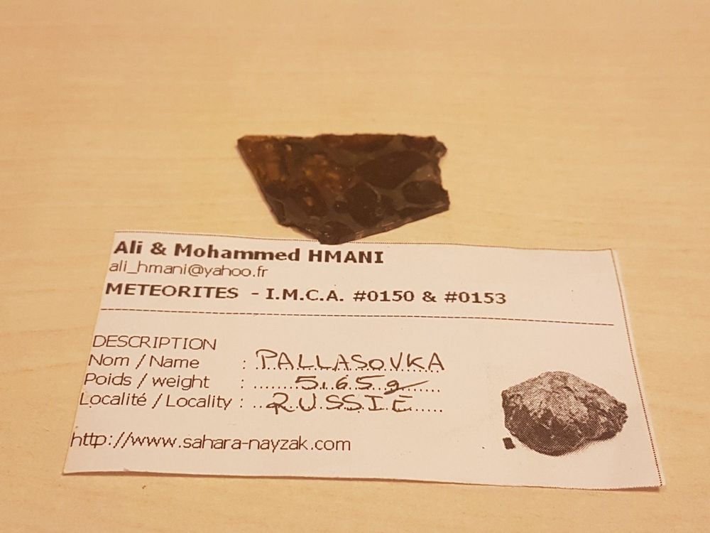 Météorite pallasite pallasovka (Gebraucht) in La Neuveville für CHF 50 ...