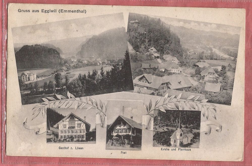 Eggiwil im Emmental mit Gasthof Löwen - 1908 | Kaufen auf Ricardo