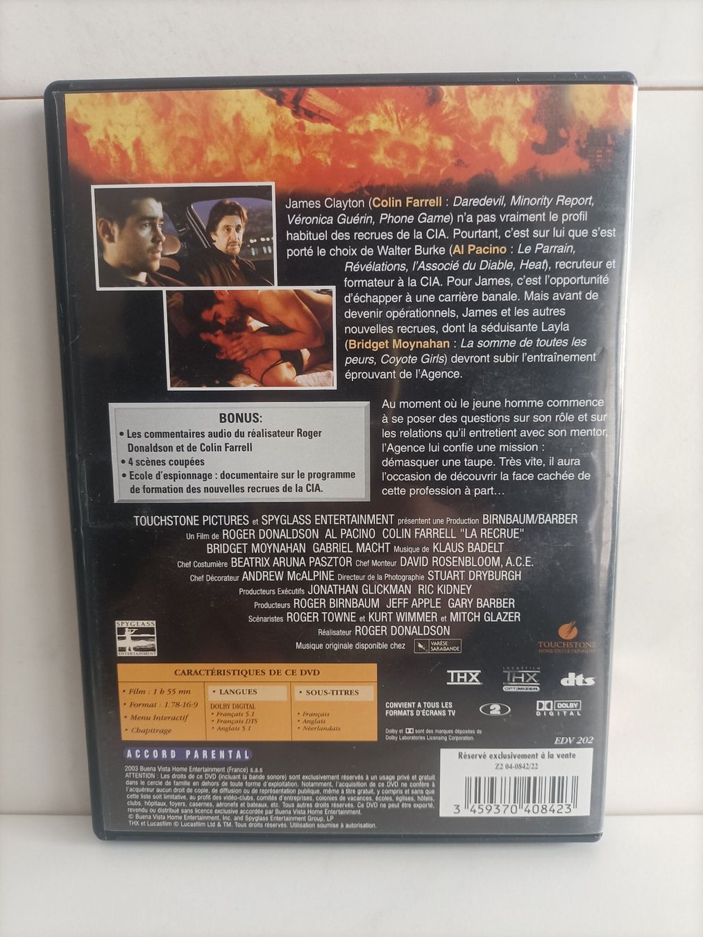 DVD La Recrue (français/anglais) Al Pacino Colin Farrell (Neuf avec ...