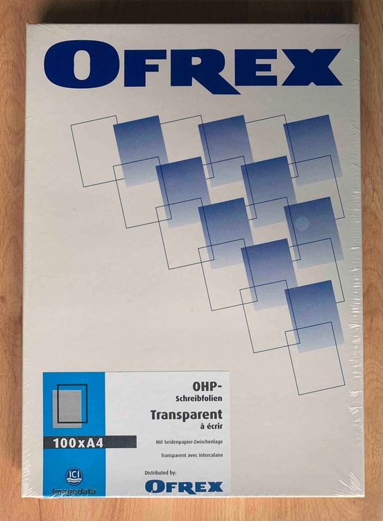 OHP Schreibfolien Transparent 100 x A4 OFREX | Kaufen auf Ricardo
