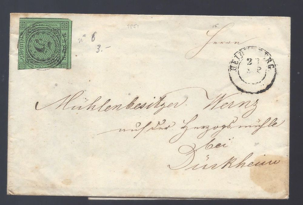 Altdeutschéand - BADEN Brief mit Inhalt (Gebraucht) in Les Valettes für ...