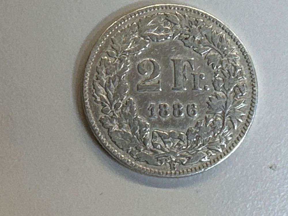 2 Fr. Silber Schweiz 1886 ss | Kaufen auf Ricardo