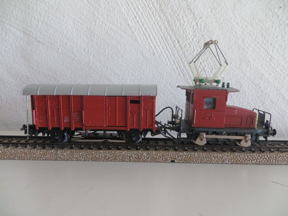 Hag/Swimo H0: Rangierlok Te 101 mit Geisterwagen, WS, o. OVP (Gebraucht ...