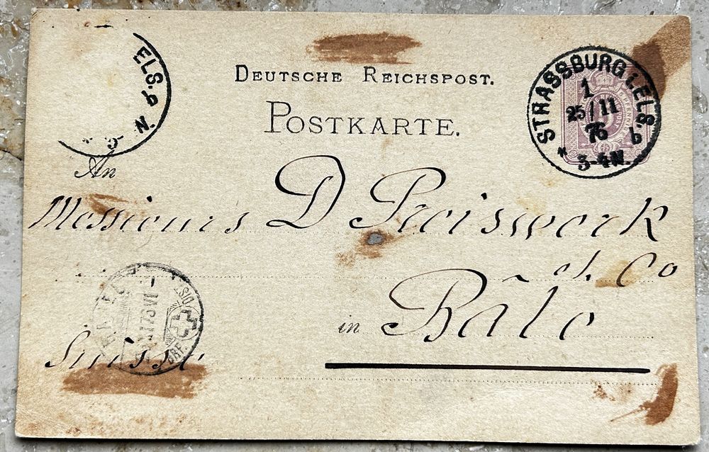 Deutsche Reichspost, Postkarte aus dem Jahr 1876 | Kaufen auf Ricardo