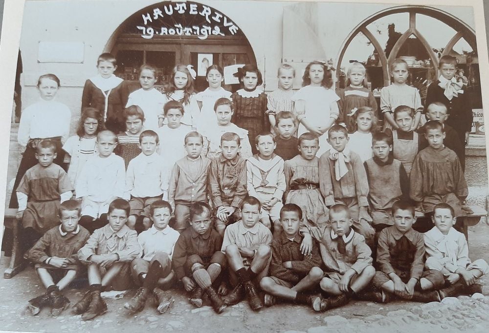 Ancienne photo école HAUTERIVE 19. Aout 1913 Alphonse Brandt (Gebraucht ...