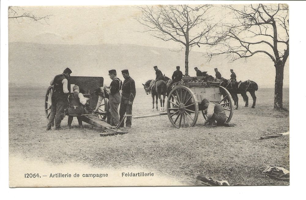 Militär - Feldartillerie - Kanone - Feldpost Frauenfeld 1908 (Gebraucht) in Engelburg für CHF 7. ...