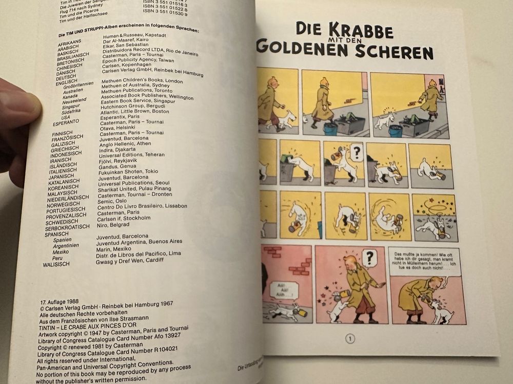 Tim und Struppi - Die Krabbe mit den Goldenen..- Top Zustand (Gebraucht ...