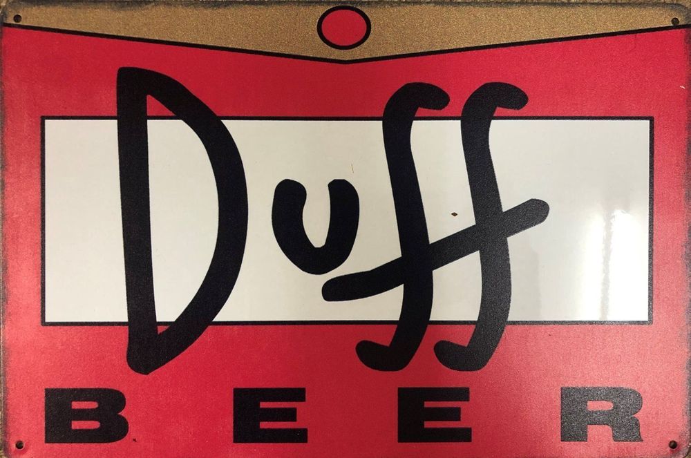 Duff Beer Blechschild Bier Simpsons Sign Homer Springfield (Neu und ...