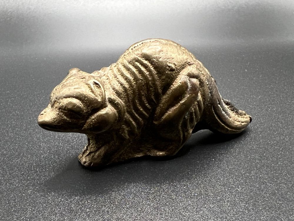 Vintage kleine Bronze / Messing (?) Figur Tiermotiv | Kaufen auf Ricardo