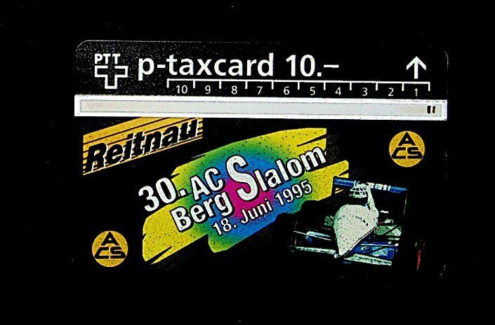 Taxcard PTT 30.AC BERG SLALOM 18. JUNI 1995 /J397 (Gebraucht) in Estavayer-le-Lac für CHF 0.3 ...