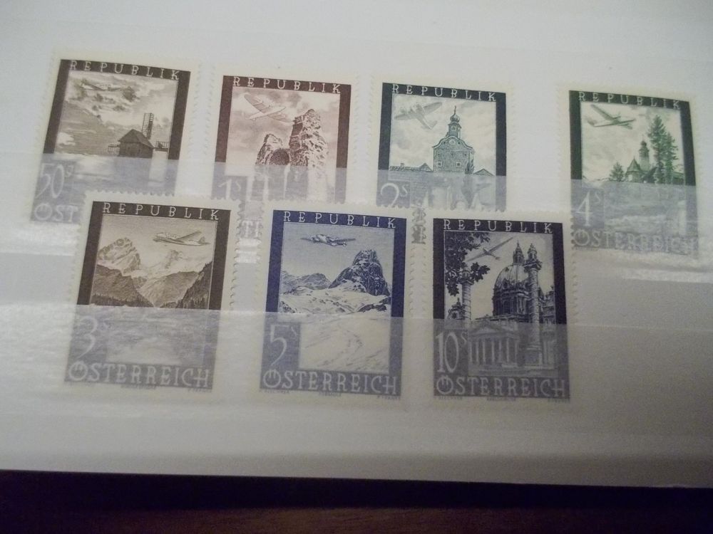 Satz Österreich ** Flugpostmarken um 1950 bis 10 SChilling | Kaufen auf Ricardo