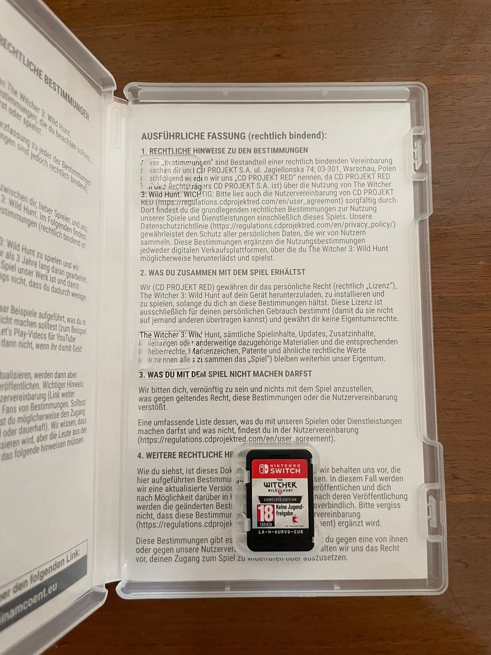 The Witcher Game Nintendo Switch (Gebraucht) in Gümligen für CHF 22 ...