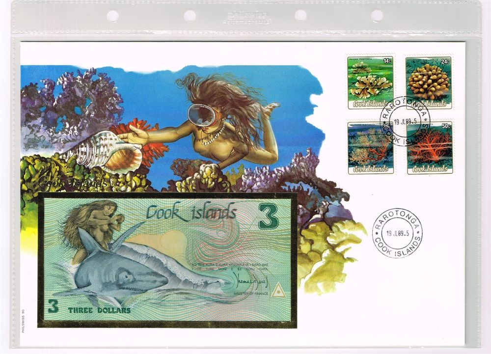 1989_Cook Islands Banknotenbrief (Neu (gemäss Beschreibung)) in Hombrechtikon für CHF 1.4 – mit ...