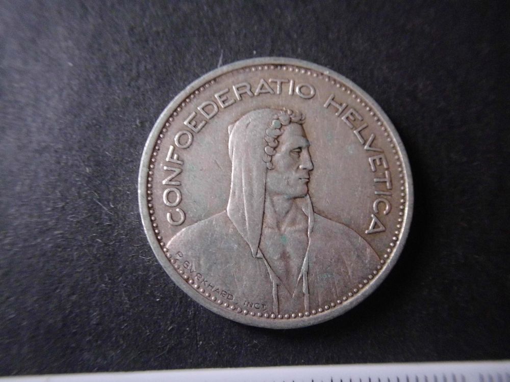 Schweiz 1951, 5 Franken - Silber (Gebraucht) in Hinterforst für CHF 13 – mit Lieferung auf ...