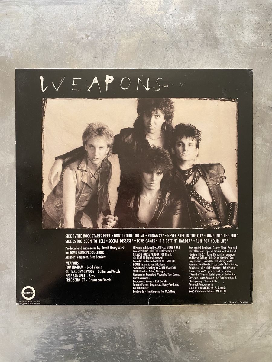 Weapons - Captive Audience LP - Heavy Metal [1985] (Gebraucht) in ...