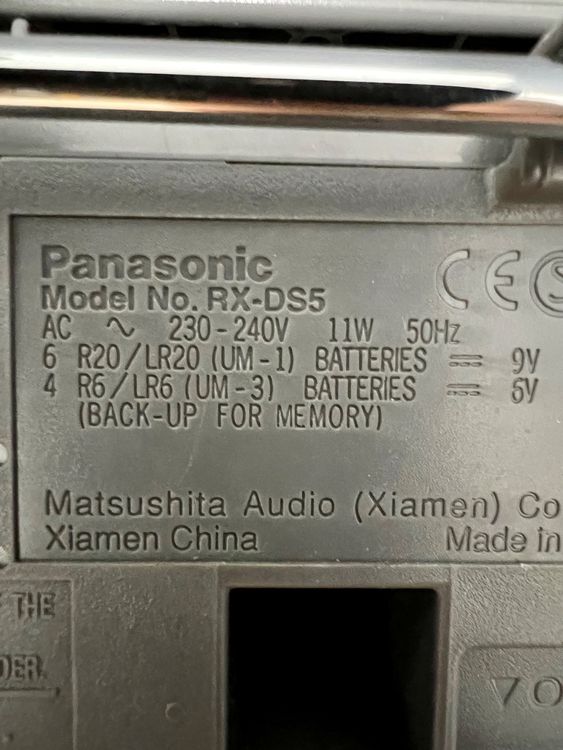 Panasonic RX-DS5 Radio Kassetten und CD Gerät (Gebraucht) in ...