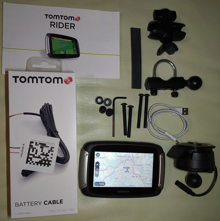 TomTom Rider 400 LIFETIME EU inkl. div. Zubehör ! (Gebraucht) in für ...