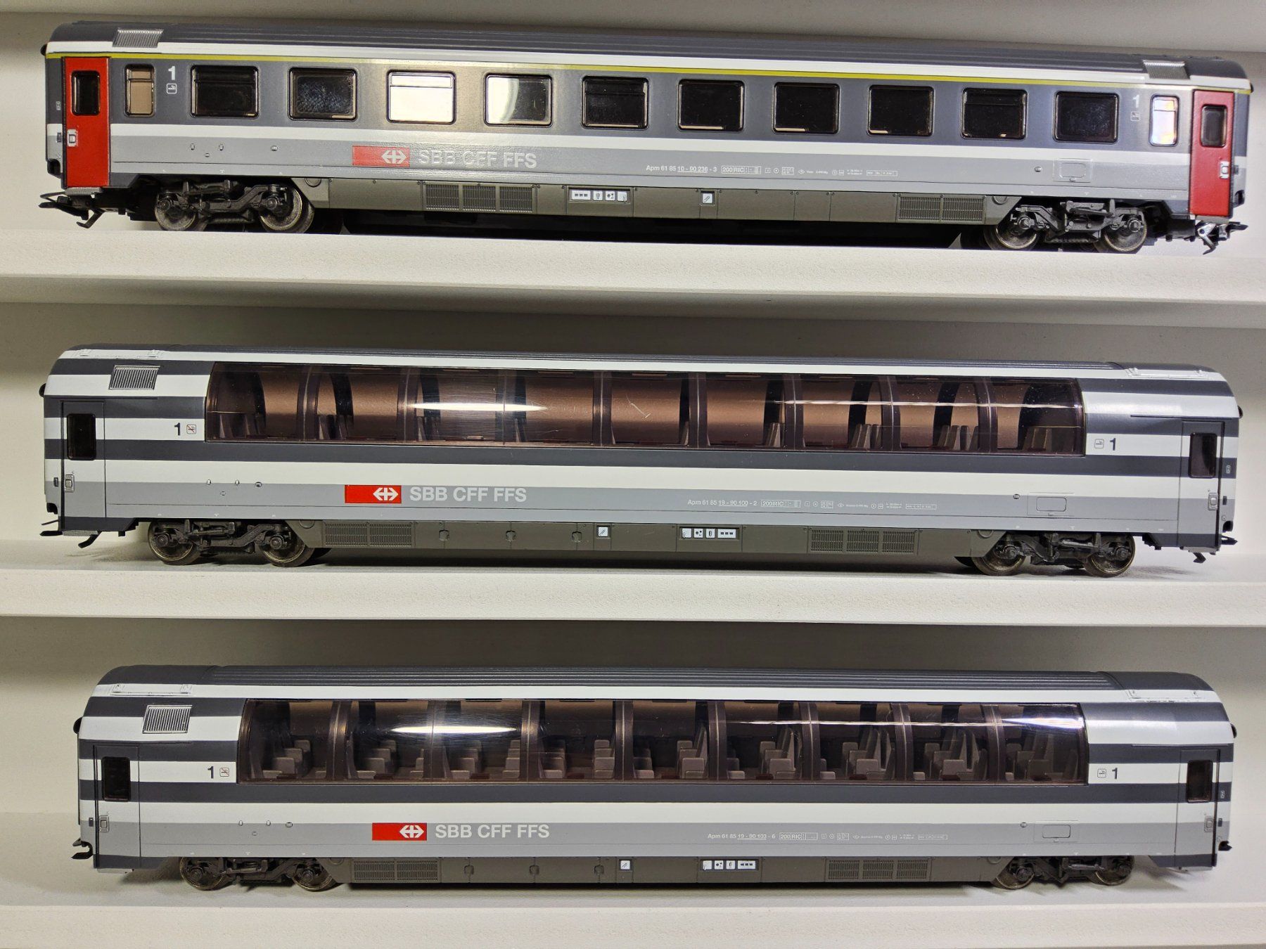 Märklin 4367 _ SBB EuroCity _ 6 tlg. Schnellzugwagen Set H0 (Gebraucht) in Rüti ZH für CHF 200 ...