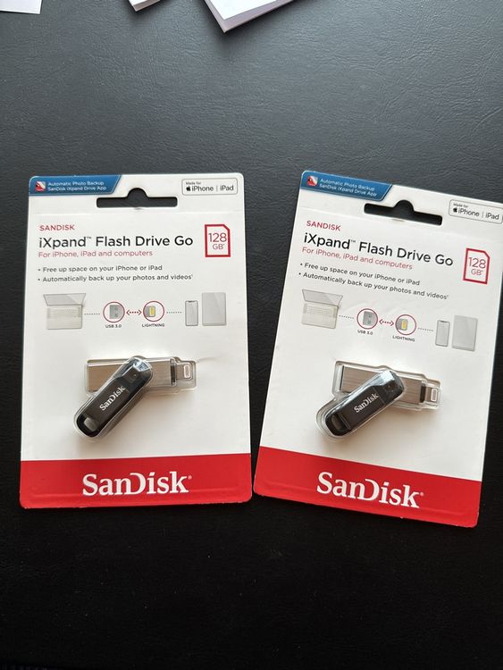 Sandisk iXpand Flash Drive Go Lignting USB 128GB (Neu und ...