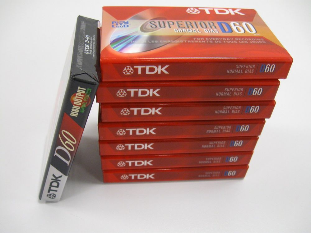8 x TDK D60 Leerkassetten MC Kassetten NEU&OVP Made in Korea | Kaufen auf Ricardo